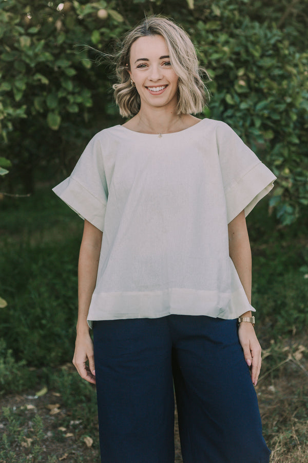 Linen Cotton Top – Jam and cheese