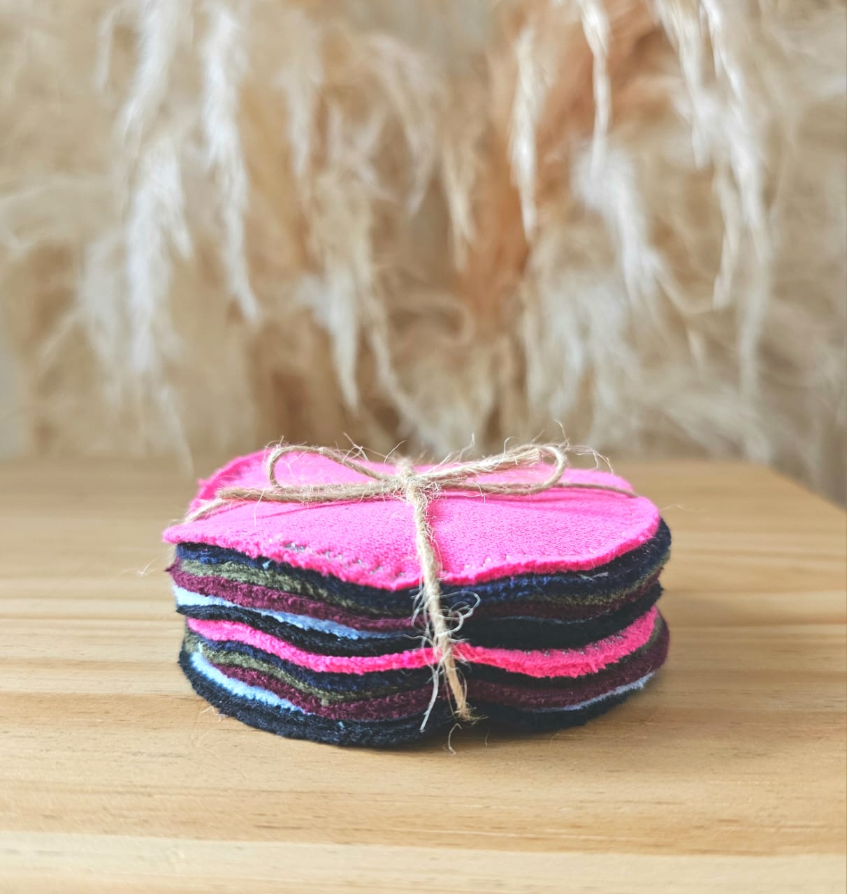 Reusable Cotton Rounds – Jam and cheese